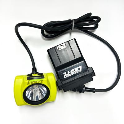 China Waterproof Led Mining Headlamp 14Ah Rechargeable Li-ion Battery Anti Explosion Engineer PC Material LED Miner Cap Lamp for sale