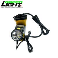 China 25000lux Brightest Mining Light Anti-explosion Best Mining Headlamp with Charger High Beam Miner Lamp for sale