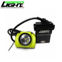 China Rechargeable Mining Cap Lamp 25000Lux LED Miner Headlamp IP68 13.6Ah Battery GLD-6 for sale