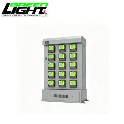 China GLC-6 Mining Cap Lamp Charging Rack 15 Units Double-Side Charging Station for Cordless Miner Lamps 110-240V Industrial Charging System for sale