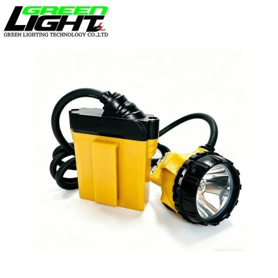 China 25000Lux Corded Mining Headlamp IP68 Industrial Cap Lamp with 13.6Ah LG Battery for Underground Lighting for sale