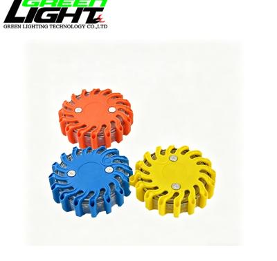 China IP68 Magnetic LED Beacon Warning Indicator Light Rechargeable 5W 16LED Multi Color Flashing Light DC5V Li-ion for sale