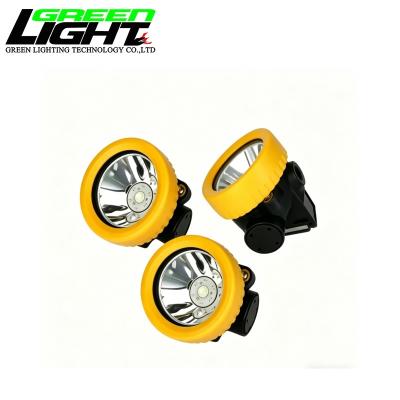 China Cordless Mining Cap Lamp Rechargeable LED Miner Headlamp 5000Lux Lightweight Mining Light GLT-2 for sale