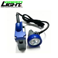 China 3.7V LED Corded Miner Cap Lamp 7800mAh Rechargeable Mining Headlamp 15000Lux IP68 Waterproof Underground Lighting GLT-7B for sale