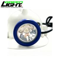 China 3.7V LED Corded Miner Cap Lamp 7800mAh Rechargeable Mining Headlamp 15000Lux IP68 Waterproof Underground Lighting GLT-7B for sale