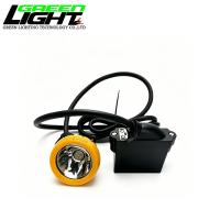 China Corded Mining Cap Lamp 15000Lux Rechargeable LED Miner Headlamp IP68 Waterproof Underground Hard Hat Light for sale