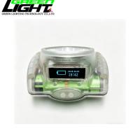 China Cordless Mining Cap Lamp 13000Lux LED Miner Headlamp IP68 Waterproof OLED Display Rechargeable Hard Hat Light GLC-6 for sale