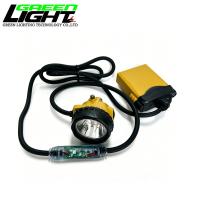 China GLC12-A Corded Mining Cap Lamp 25000Lux LED Miner Headlamp IP68 Waterproof 13.6Ah Rechargeable Underground Mining Light for sale