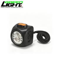 China 4500Lux Mining Cap Lamp Digital Display IP68 Waterproof Lightweight Corded Headlamp 4.5Ah Battery Stainless Steel Clip GL4.5-A for sale