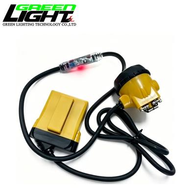 China GLC12-A Corded Mining Cap Lamp 25000Lux LED Miner Headlamp IP68 Waterproof 13.6Ah Rechargeable Underground Safety Light for sale