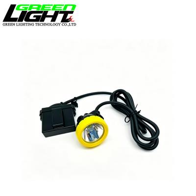 China GL8-D Corded Mining Cap Lamp 15000Lux Rechargeable LED Miner Headlamp IP68 Waterproof Underground Safety Light for sale