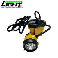 China High intensity LED Mining Lamps with 25000 lux brightness and flashing warning light on rear cable providing safety and illumination underground for sale
