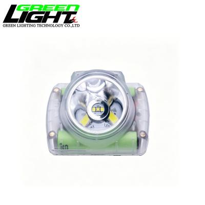 China GLC-6 Cordless Mining Cap Lamp 15000Lux LED Miner Headlamp IP68 Waterproof OLED Display Hard Hat Light for sale