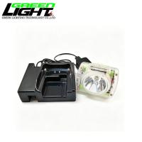 China GLC-6 Cordless Mining Cap Lamp 15000Lux LED Miner Headlamp IP68 Waterproof OLED Display Hard Hat Light for sale