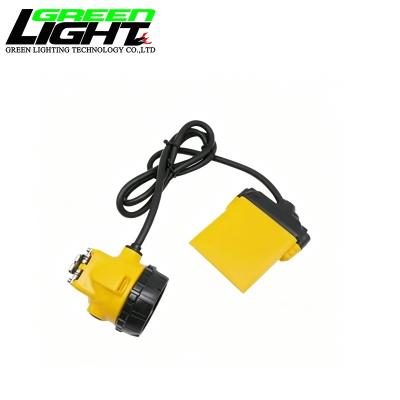 China 25000Lux Corded Mining Cap Lamp LED Miner Headlamp IP68 Waterproof 13.6Ah Rechargeable Hard Hat Light for sale