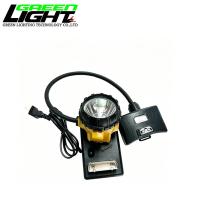 China GS12-A Corded Mining Cap Lamp 25000Lux LED Miner Headlamp IP68 Waterproof 6.8Ah Rechargeable Hard Hat Light for sale