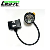 China GS12-A Corded Mining Cap Lamp 25000Lux LED Miner Headlamp IP68 Waterproof 6.8Ah Rechargeable Hard Hat Light for sale