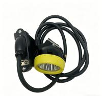 China 15000Lux Corded Mining Cap Lamp LED Miner Headlamp IP68 Rechargeable Hard Hat Light for Underground Mining Linterna Minera for sale