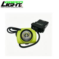 China Rechargeable Mining Cap Lamp 16000Lux LED Miner Headlamp OLED Display IP68 Waterproof with Rear Strobe Light for sale