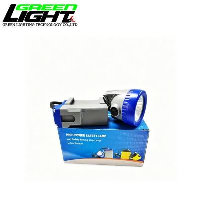 China 3.7V LED Corded Miner Cap Lamp 7800mAh Rechargeable Mining Headlamp 15000Lux IP68 Waterproof Underground Lighting GLT-7B for sale