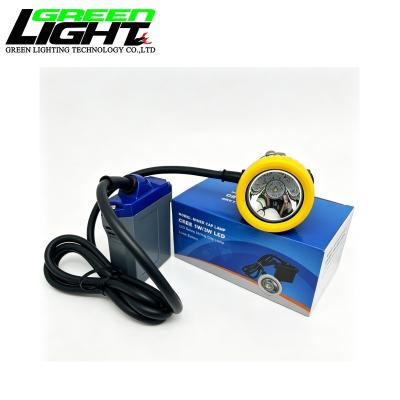 China Rechargeable LED Miner Cap Lamp 3.7V 7800mAh Mining Headlamp 17H Working Time Underground Industrial Safety Headlight for sale