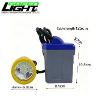 China Rechargeable LED Miner Cap Lamp 3.7V 7800mAh Mining Headlamp 17H Working Time Underground Industrial Safety Headlight for sale