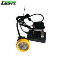 China Rechargeable LED Miner Cap Lamp IP68 Waterproof Corded Mining Cap Lamp with 7.8Ah Li-ion Battery for sale