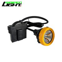 China Rechargeable LED Miner Cap Lamp IP68 Waterproof Corded Mining Cap Lamp with 7.8Ah Li-ion Battery for sale