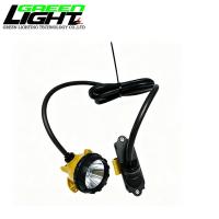 China Miner Headlight Corded Mining Lamp IP68 Waterproof 13.6Ah Rechargeable 25000Lux for sale