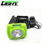 China 20000Lux Rechargeable Cordless Mining Cap Lamp LED Miner Headlamp IP68 Waterproof Underground Safety Light GLC-6 for sale