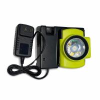 China 25000Lux Cordless Mining Cap Lamp IP68 Rechargeable LED Miner Headlamp with OLED Display for sale