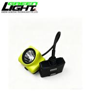 China Rechargeable Mining Cap Lamp 16000Lux LED Miner Headlamp OLED Display IP68 Waterproof with Rear Strobe Light for sale