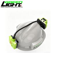 China Rechargeable Mining Cap Lamp 16000Lux LED Miner Headlamp OLED Display IP68 Waterproof with Rear Strobe Light for sale