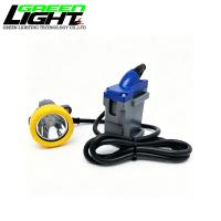 China 15000Lux Corded Mining Cap Lamp Rechargeable LED Miner Headlamp IP68 Hard Hat Light 7800mAh for sale