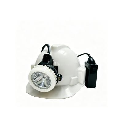 China 15000Lux Corded Mining Cap Lamp Rechargeable LED Miner Headlamp IP67 with 7.8Ah Battery for sale