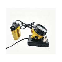 China 25000Lux Corded Mining Cap Lamp Rechargeable LED Miner Headlamp IP68 with 13.6Ah Battery for sale