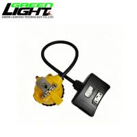 China 15000Lux Corded Mining Cap Lamp Rechargeable LED Miner Headlamp IP68 with 6.8Ah Battery for sale