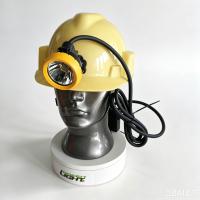 China Corded Mining Helmet Light Rechargeable LED Cap Lamp with 3 Brightness Modes for sale
