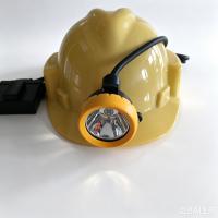 China Corded Mining Helmet Light Rechargeable LED Cap Lamp with 3 Brightness Modes for sale