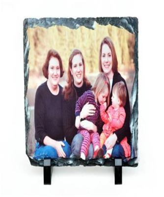 China Sublimation Four Sides Natural Medium Photo Slate 8x10 Inch for Custom Printing for sale