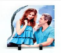 China Sublimation Left Opening Medium Photo Slate 8x10 Inch Blank Coated MDF for sale