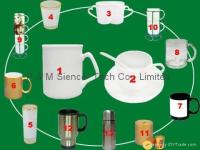 China 11 oz and 15 oz Side Color Series Ceramic Mug Durable Customizable for sale