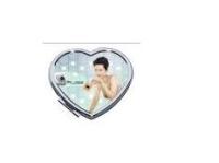 China Sublimation Heart Shape Mirror Blank for DIY Crafts 20x20cm for sale