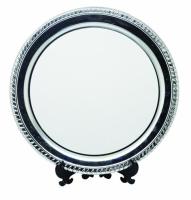China Sublimation 10 Inch Round Border Metal Plate for Custom Photo Printing for sale