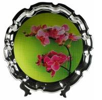 China Sublimation 10 Inch Twist Border Metal Plate for Custom Photo Gifts for sale