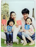 China Sublimation 15x20cm Toughened Glass Photo Frame for Custom Printing for sale