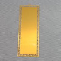 China Custom Sublimation Gold Bookmark Blank Metal Bookmark for DIY Printing 5x15cm for sale