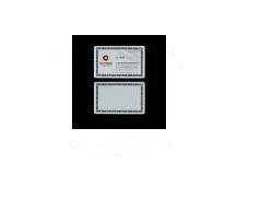 China Sublimation Hollow Out S-Shape Name Card Holder Customizable Business Card for sale
