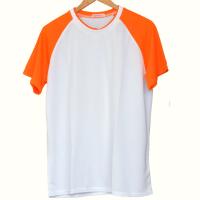 China White and Red T-Shirt 100% Cotton Breathable Casual Wear for sale