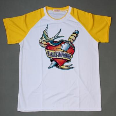 China Sublimation Terylene Round Collar Cotta T-Shirt 180gsm Custom Logo for sale
